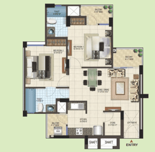 AWHO Vay Sector 8B G Floor Plan Vrindavan Yojana, Lucknow