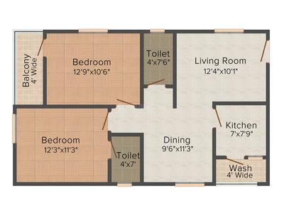 Daspalla Sapphire Floor Plan Duvvada, Visakhapatnam
