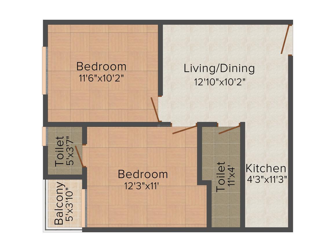 Bengal Abaas Floor Plan Baguiati, Kolkata