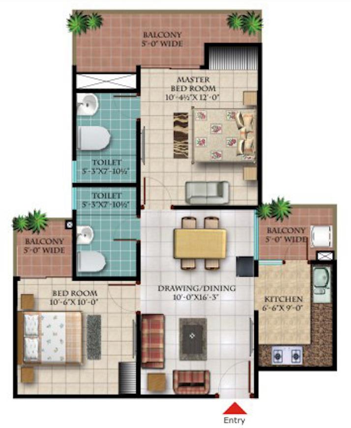 Galaxy Royale Floor Plan Noida Extension, Greater Noida