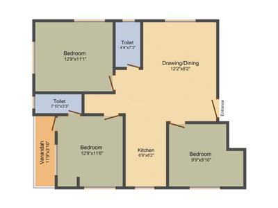 Ajmir Nivas Location Map Rajarhat, Kolkata