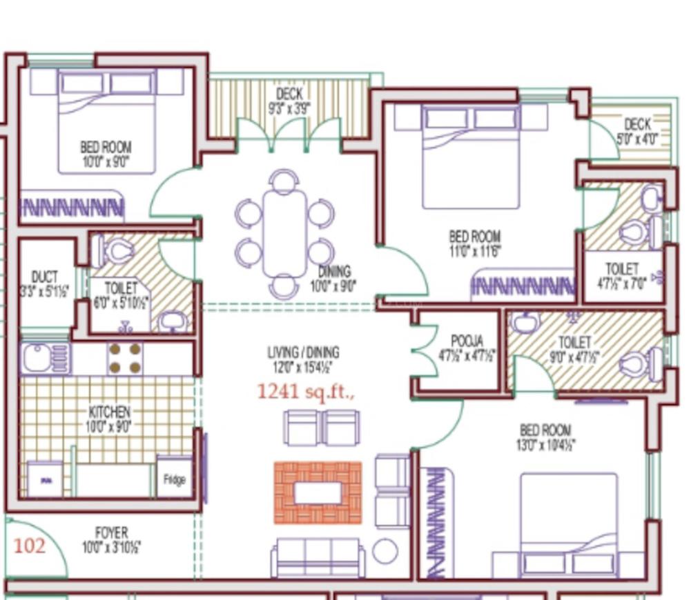 Eminent Akshayam Floor Plan Ashok Nagar, Chennai