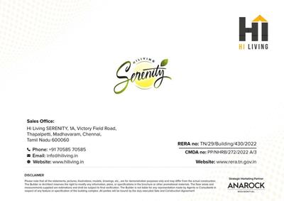 Hi Living Serenity in Madhavaram, Chennai - Price, Reviews & Floor Plan