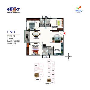 Ramky One Genext Towers in Uppal - Price, Reviews & Floor Plan